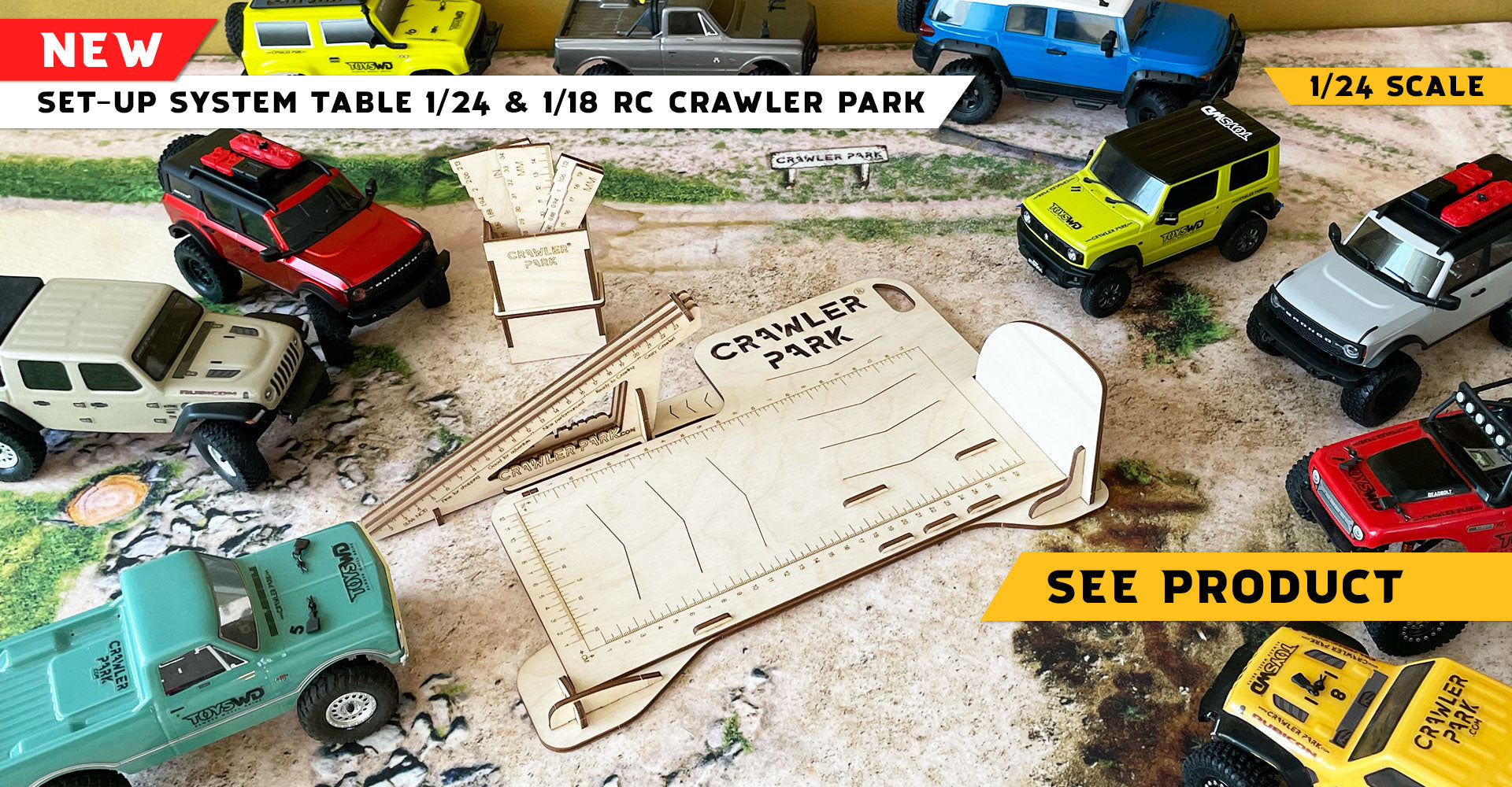 1/24 & 1/18 scale RC Crawler Obstacles – Crawler Park US